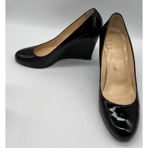 Christian Louboutin | Shoes | Christian Louboutin Black Patent Leather ...